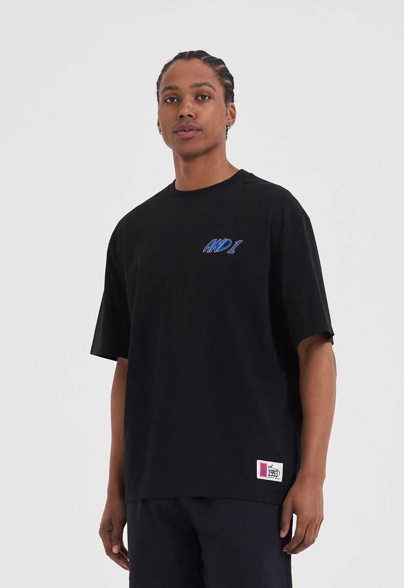 Mens Streetball Back Graphic T-Shirt - Black – And1 UK