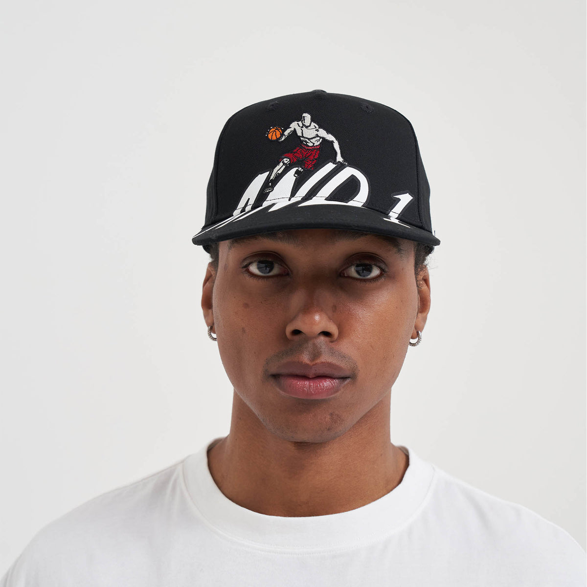 Unisex Defense 5 Panel Flat Peak Cap - Black – And1 UK
