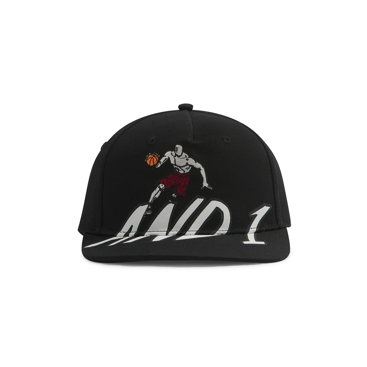 Unisex Defense 5 Panel Flat Peak Cap - Black – And1 UK