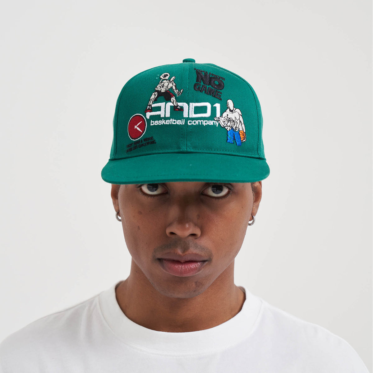 Graphic Badges 6 Panel Flat Peak Cap - Green – And1 UK