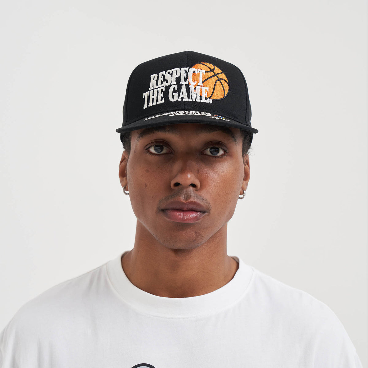 Unisex Respect Slogan 6 Panel Flat Peak Cap - Black – And1 UK