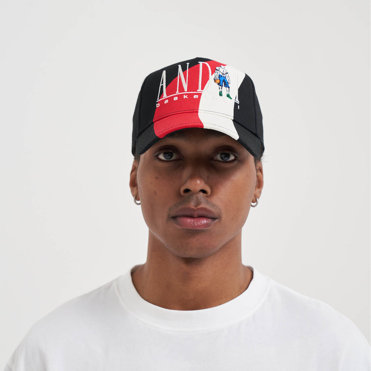 Unisex Retro Logo Colour Block 5 Panel Baseball Cap - Black – And1 UK